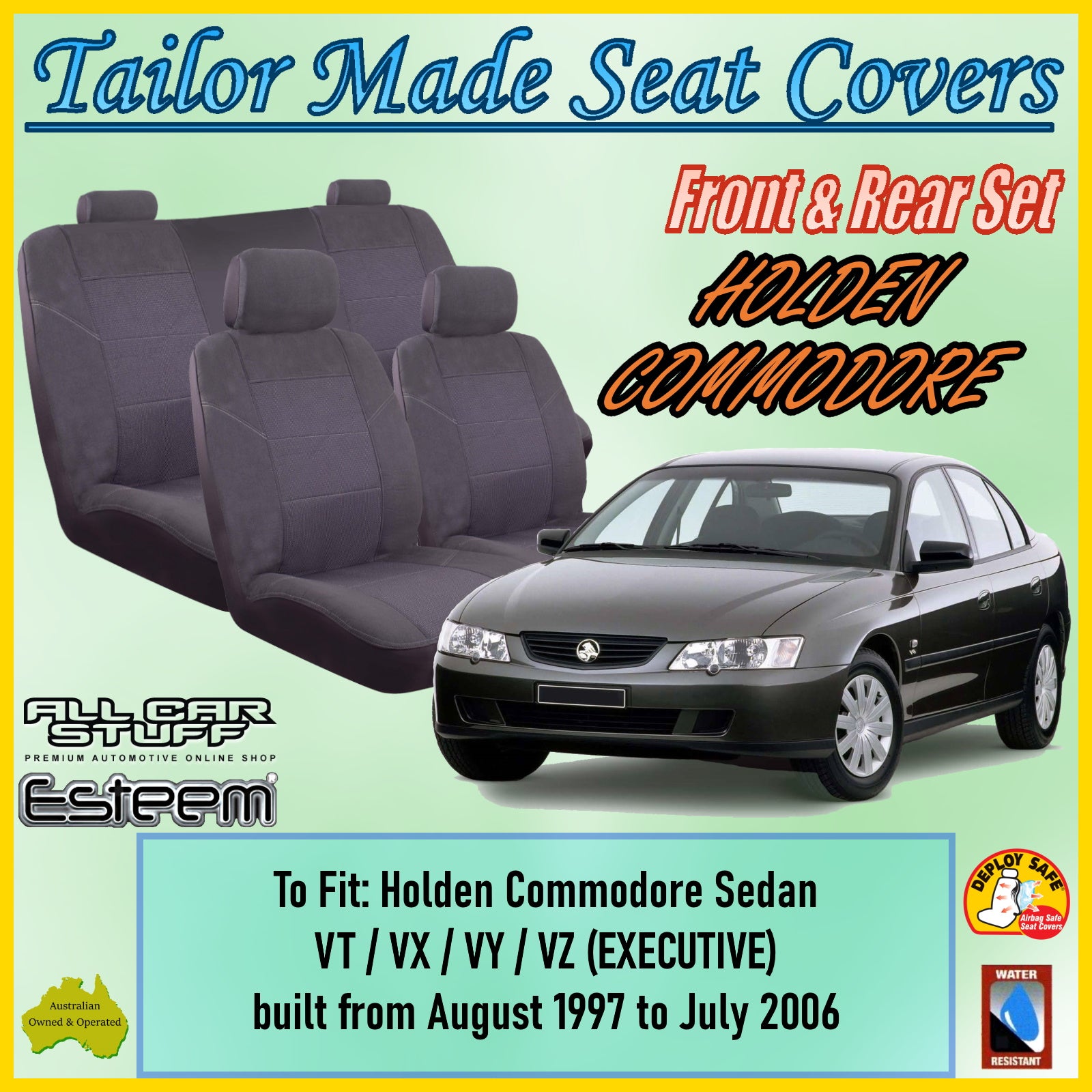 HOLDEN COMMODORE CAR SEAT COVER SET – Parklea Markets