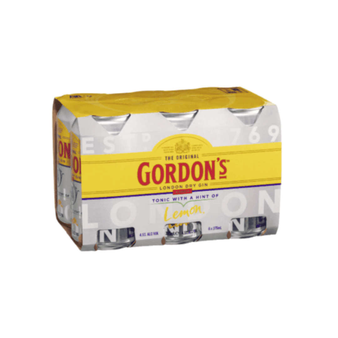 Gordons Gin & Tonic 375ml 6 PACK – Parklea Markets