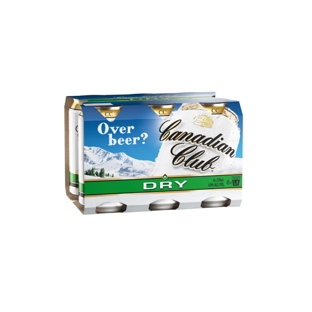 Canadian Club Whisky & Dry 6 Pack 375ml – Parklea Markets